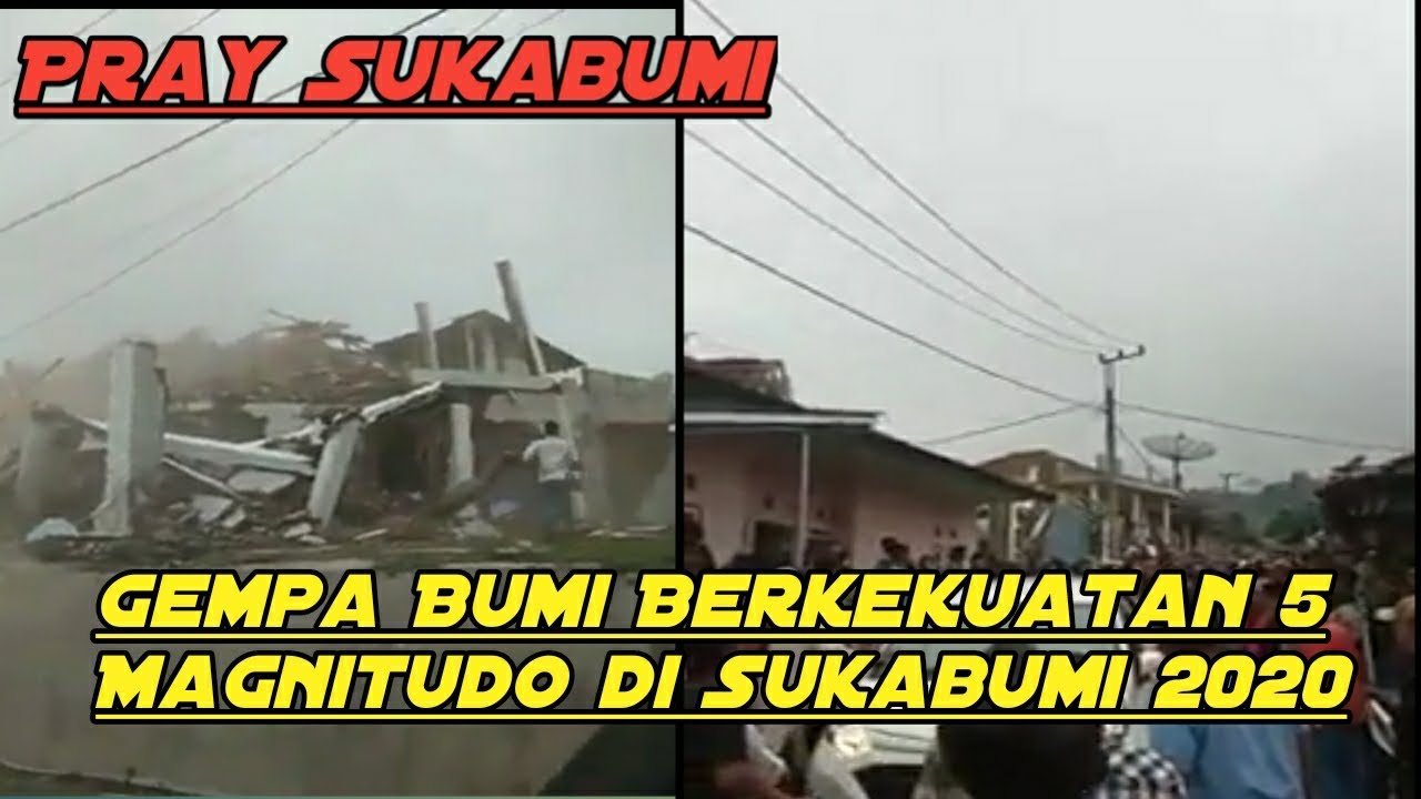 Pray Sukabumi..!!Gempa Berkekuatan 5 Magnitudo mengguncang sukabumi ...