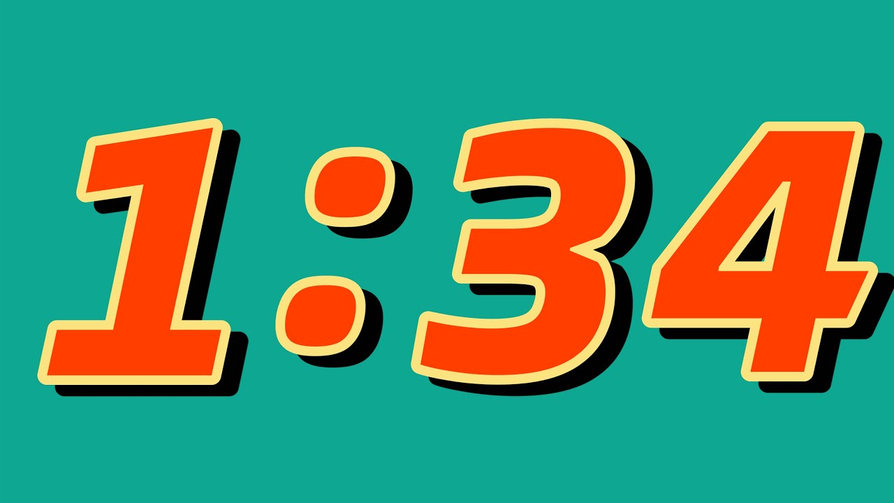 1 Minute and 34 Second Timer - YouTube