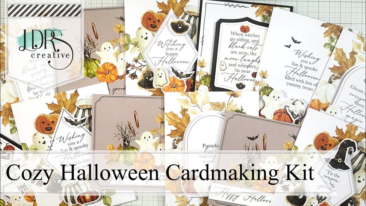 Cozy Halloween Cardmaking Kit | 12 Cards 1 Kit - YouTube