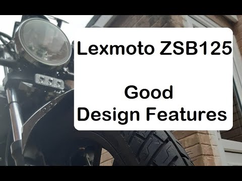 Lexmoto ZSB 125 Good Design Features - YouTube