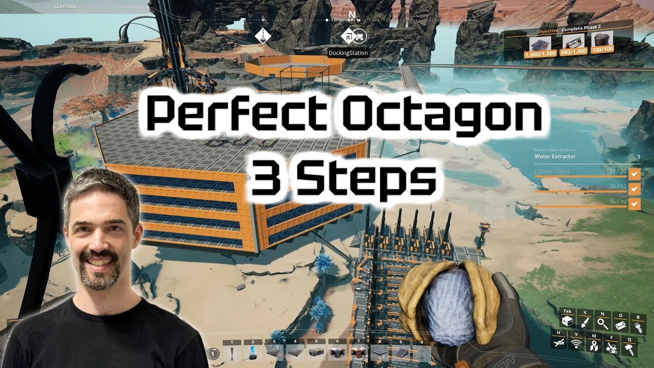 How to build a perfect Octagon in Satisfactory - YouTube