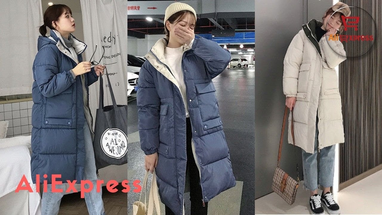 Women's clothing AliExpress. Thick Jacket Parka Oversize Long Coats ...