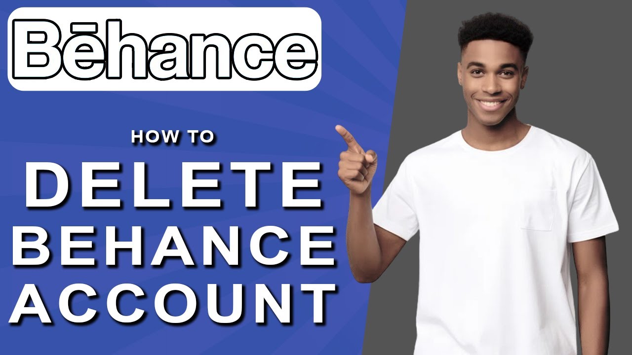 How to delete behance account (2024) - YouTube
