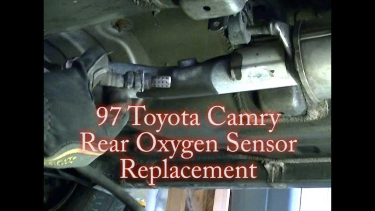 1997 Toyota Camry V6 rear (downstream) Oxygen (O2) Sensor Remove & Replace - YouTube