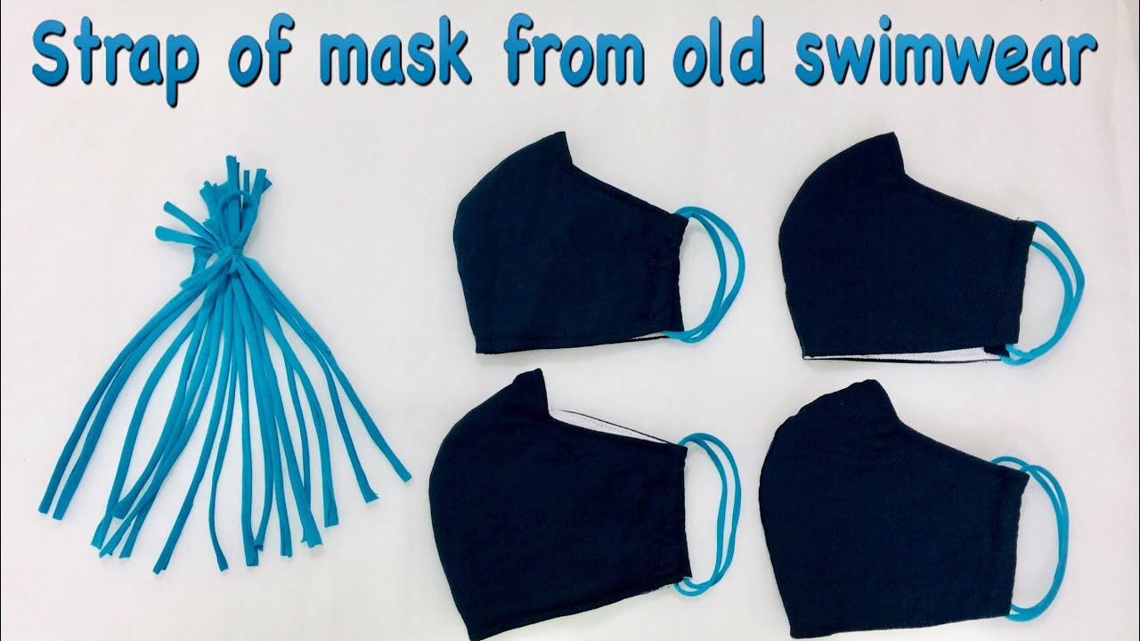 How to make stretch elastic of masks from old swimwear/DIY very simple ...