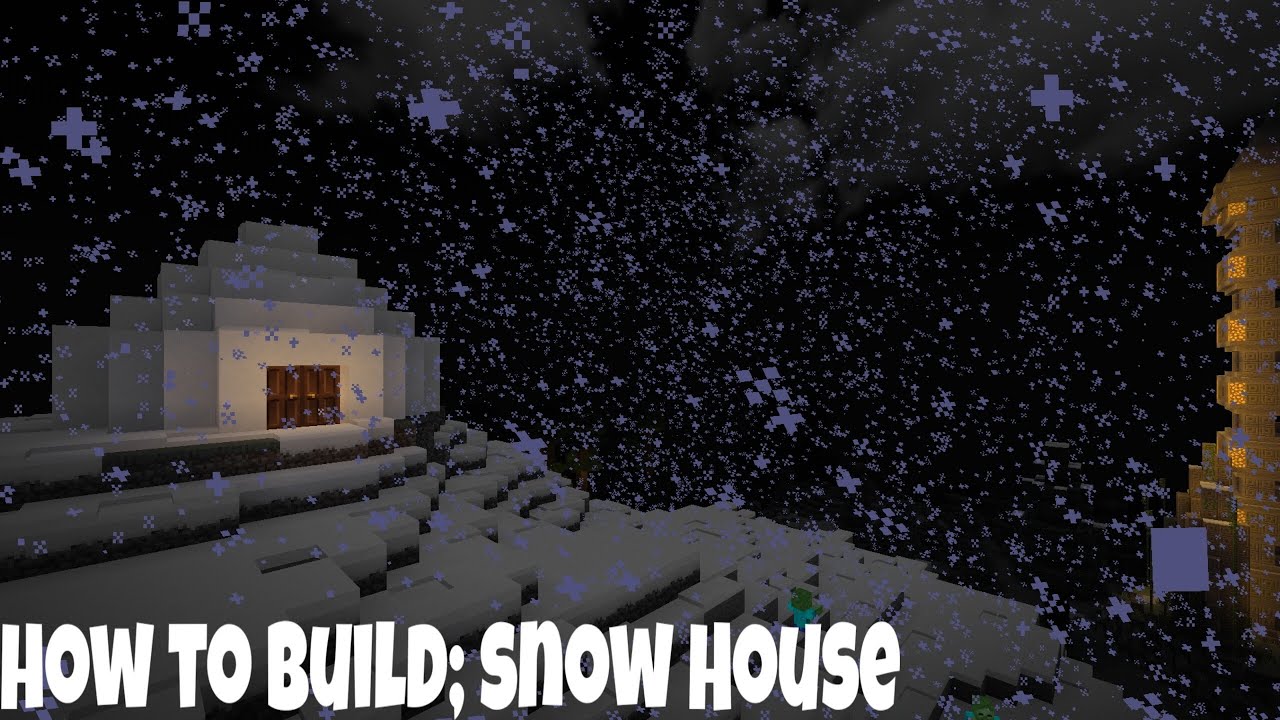building snow house /minecraft - YouTube