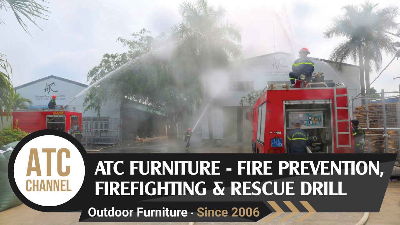 ATC Furniture - Fire Prevention, Firefighting And Rescue Drill - YouTube