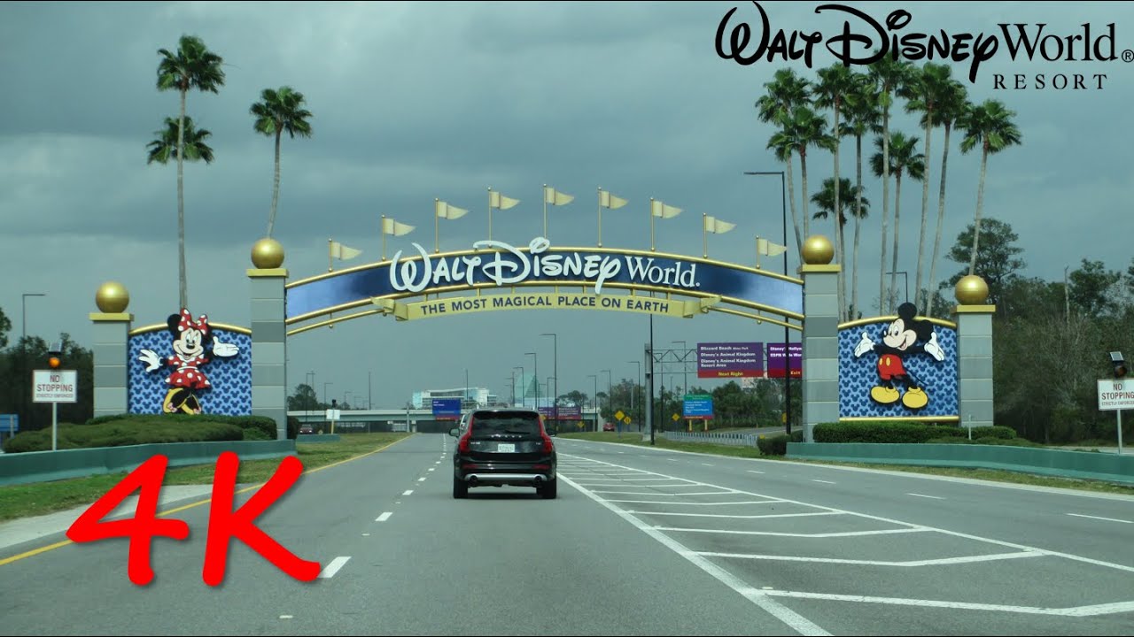 ⁴ᴷ World Drive (Walt Disney World) northbound [4K VIDEO] - YouTube