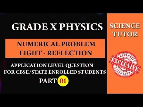 Grade X PHYSICS II Numerical Problem II Reflection Of Light - YouTube