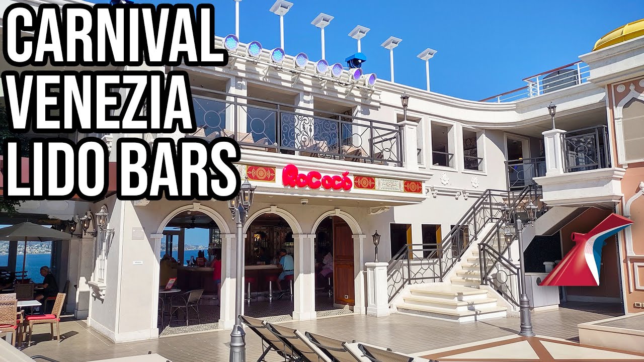 Carnival Venezia Lido Bars And Drink Menus - YouTube