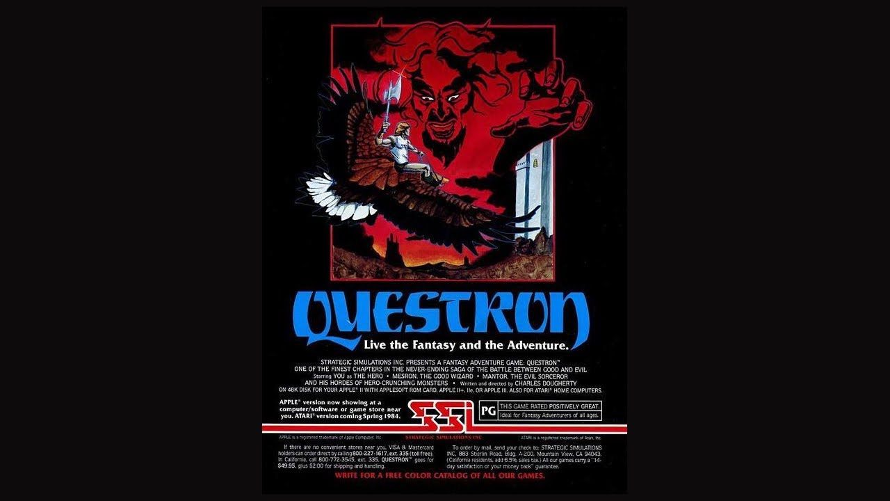 Questron (Apple II.USA.1984..Dev. Charles Dougherty. Pub. Strategic ...
