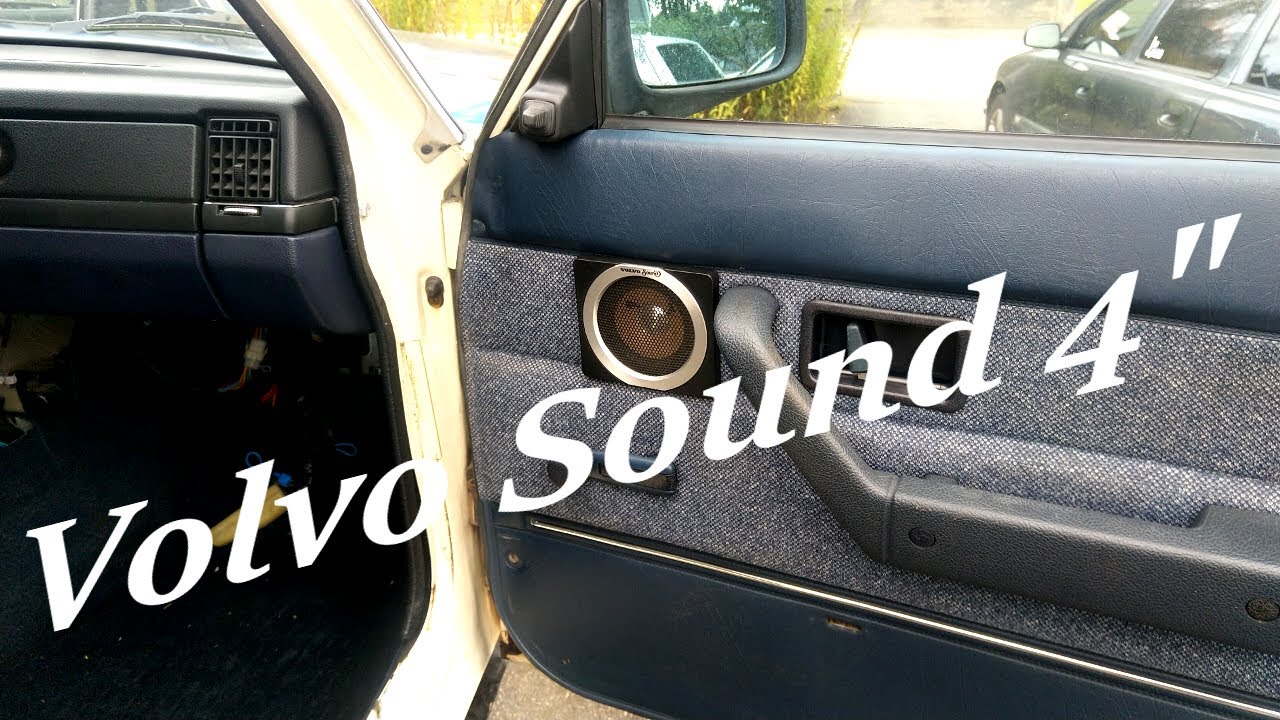 Volvo 240 / installerar Volvo Sound Originalhögtalare i dörrarna - YouTube