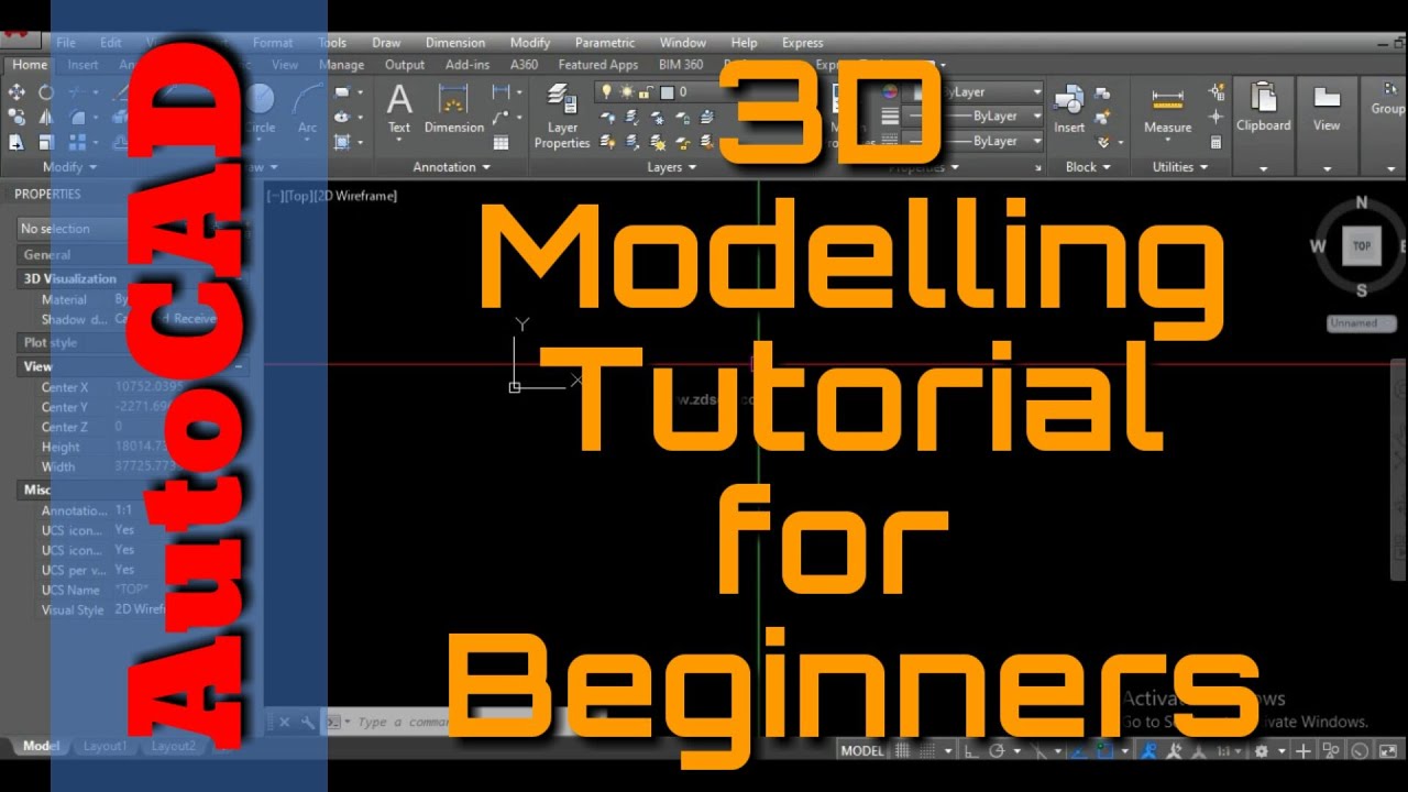 HOW TO CREATE 3D MODELLING IN AutoCAD FOR BEGINNERS - YouTube