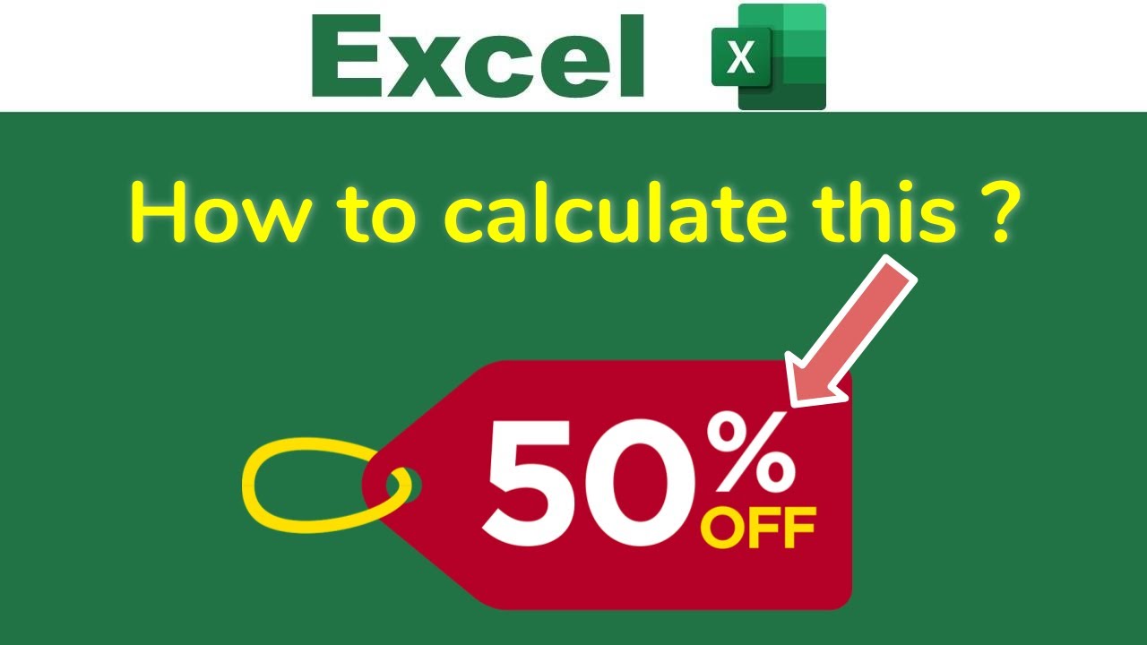 Calculate Discount Percentage In Excel YouTube calculate-discount-percentage-in-excel-youtube