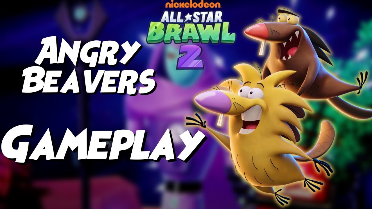 Angry Beavers Gameplay - Nickelodeon All Star Brawl 2 - YouTube