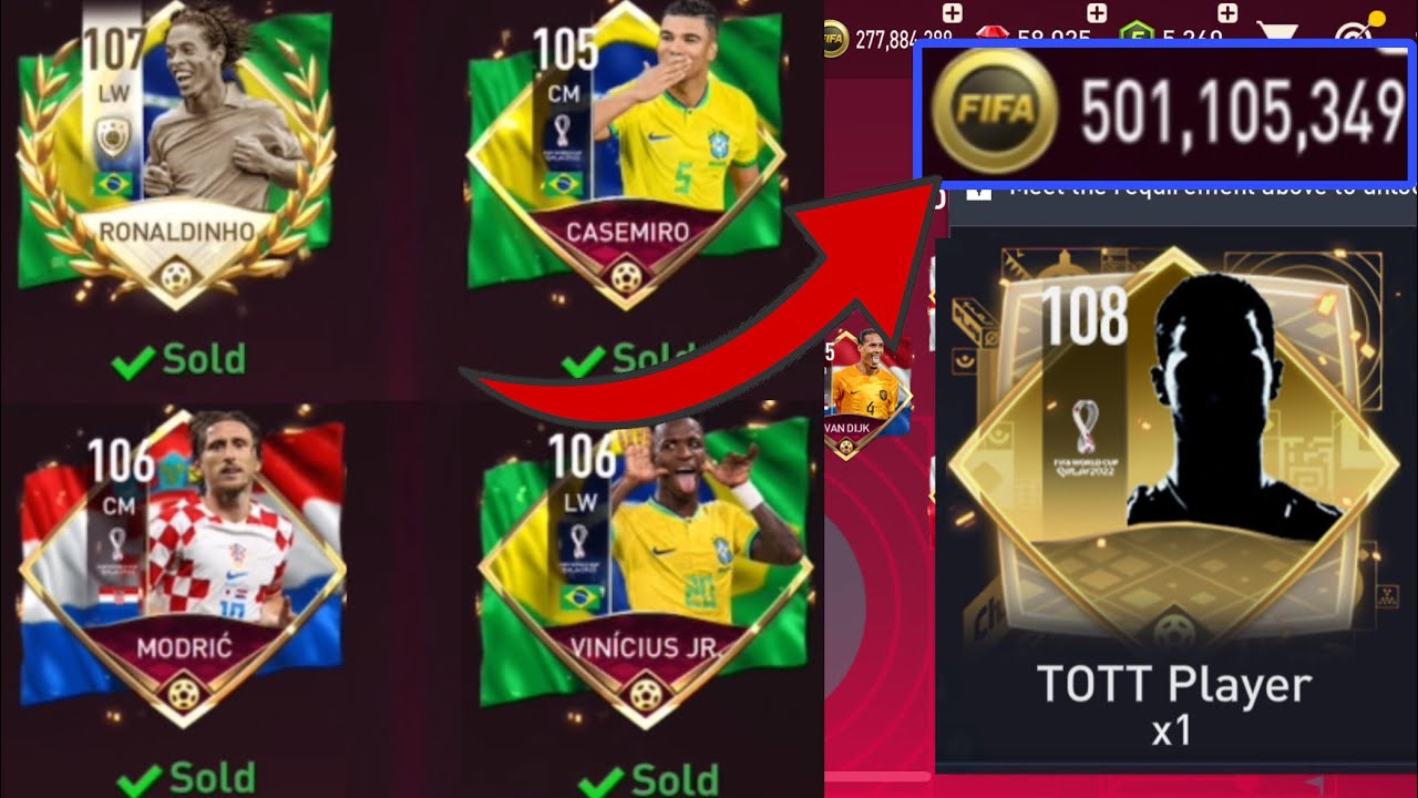 I SOLD MY WHOLE TEAM AND MADE 500 MILLION COINS! FIFA MOBILE 22! - YouTube