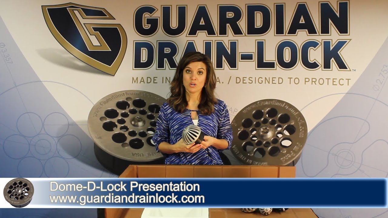 Guardian Drain Lock Dome-D-Lock Presentation - YouTube