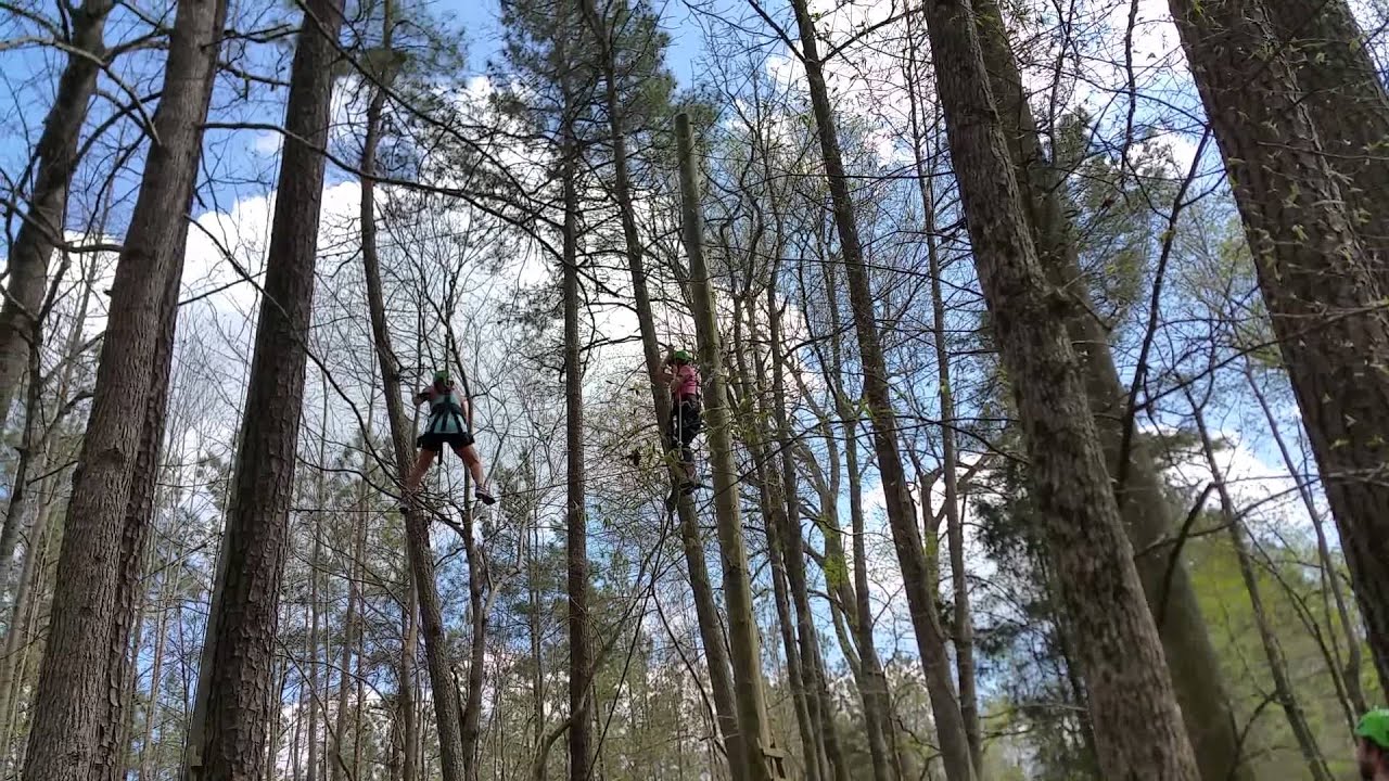 scary rope course - YouTube