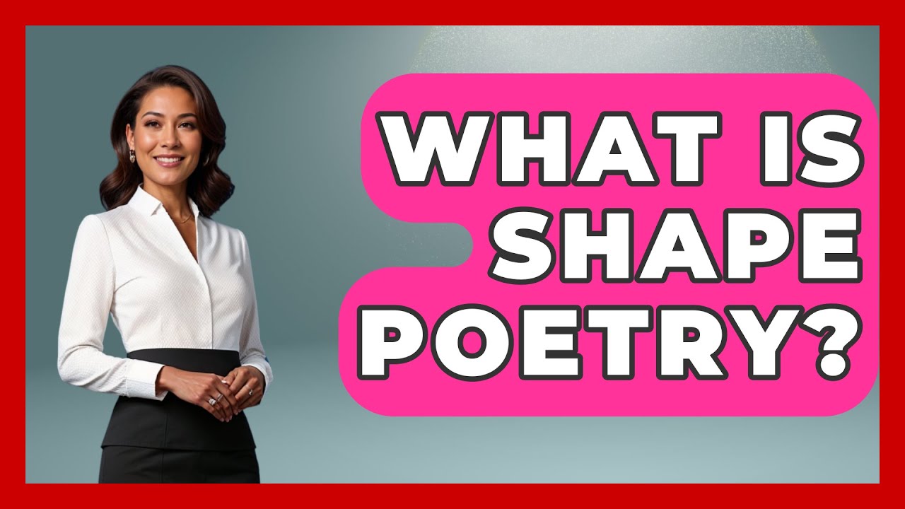 What Is Shape Poetry? - The Language Library - YouTube