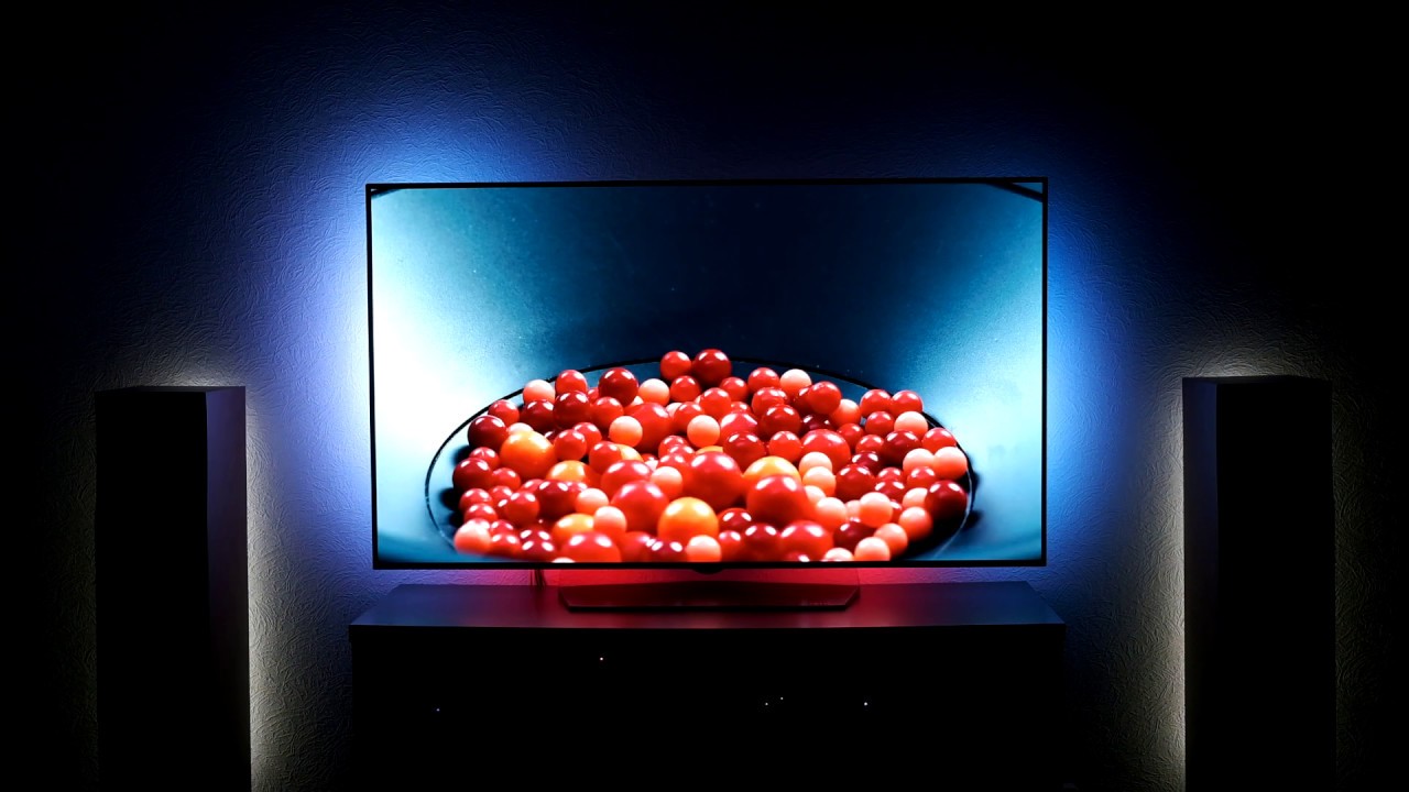 DIY ambient light with KODI and Hyperion - LG 4K Demo - YouTube