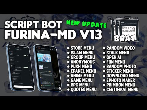 SC BOT WA FURINA-MD V13 || NEW UPDATE || BRAT STICKER || RVO IMAGE || ANTI BACK DOOR!!!