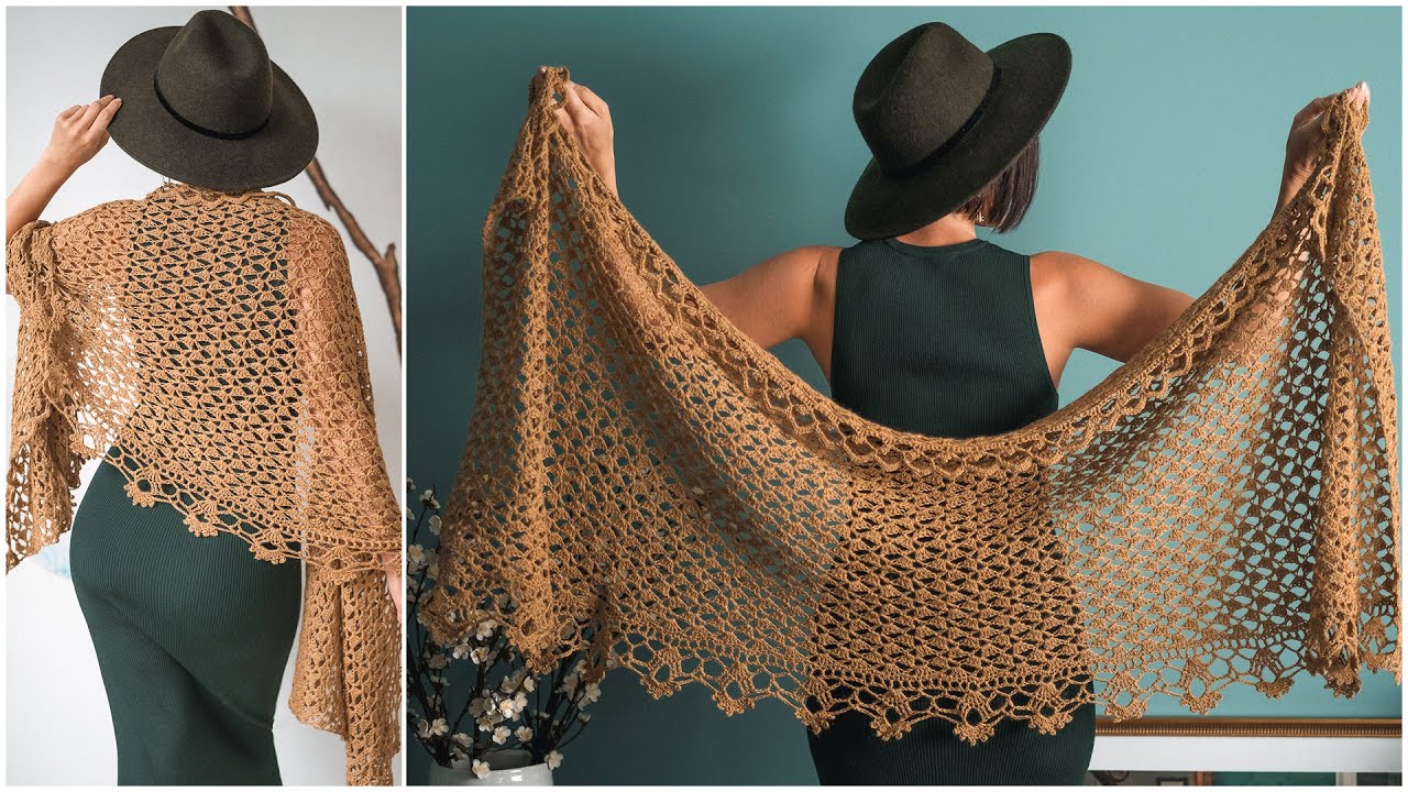 Easy, Step-by-Step Instructions to Crochet the Elegant Sweet Pea Shawl ...