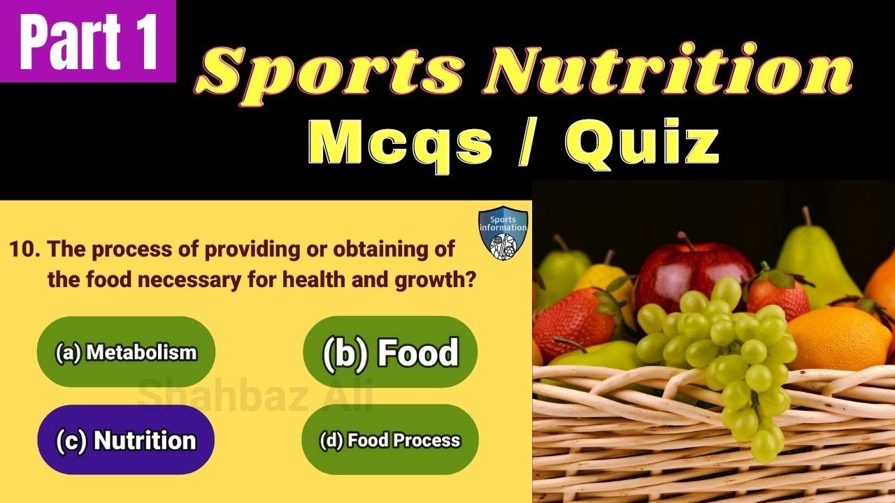 sports nutrition mcq / sports and nutrition mcq questions / nutrition ...