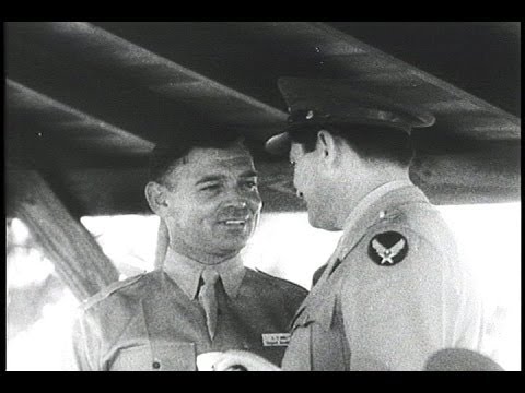 HD Historic Archival Stock Footage WWII - Clark Gable Wins Army ...