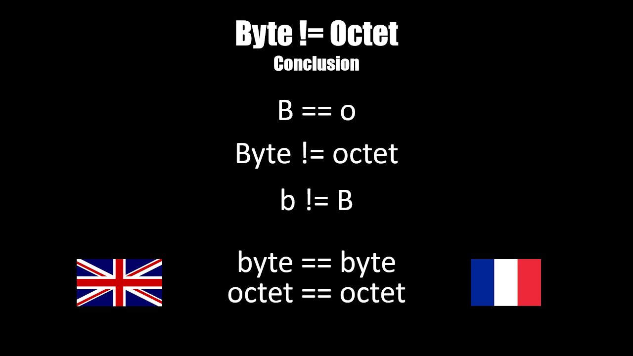 Byte, bit et octet - binaire 9 - j18 - YouTube