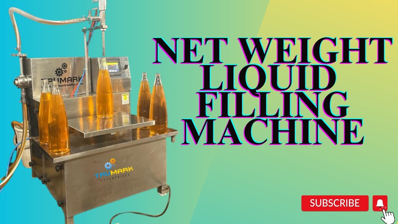 NET WEIGHT LIQUID FILLING MACHINE - YouTube
