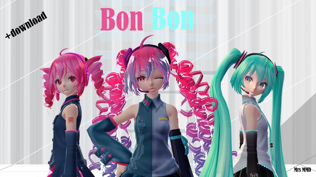 【MMD】Bonbon 【+dl】 - YouTube