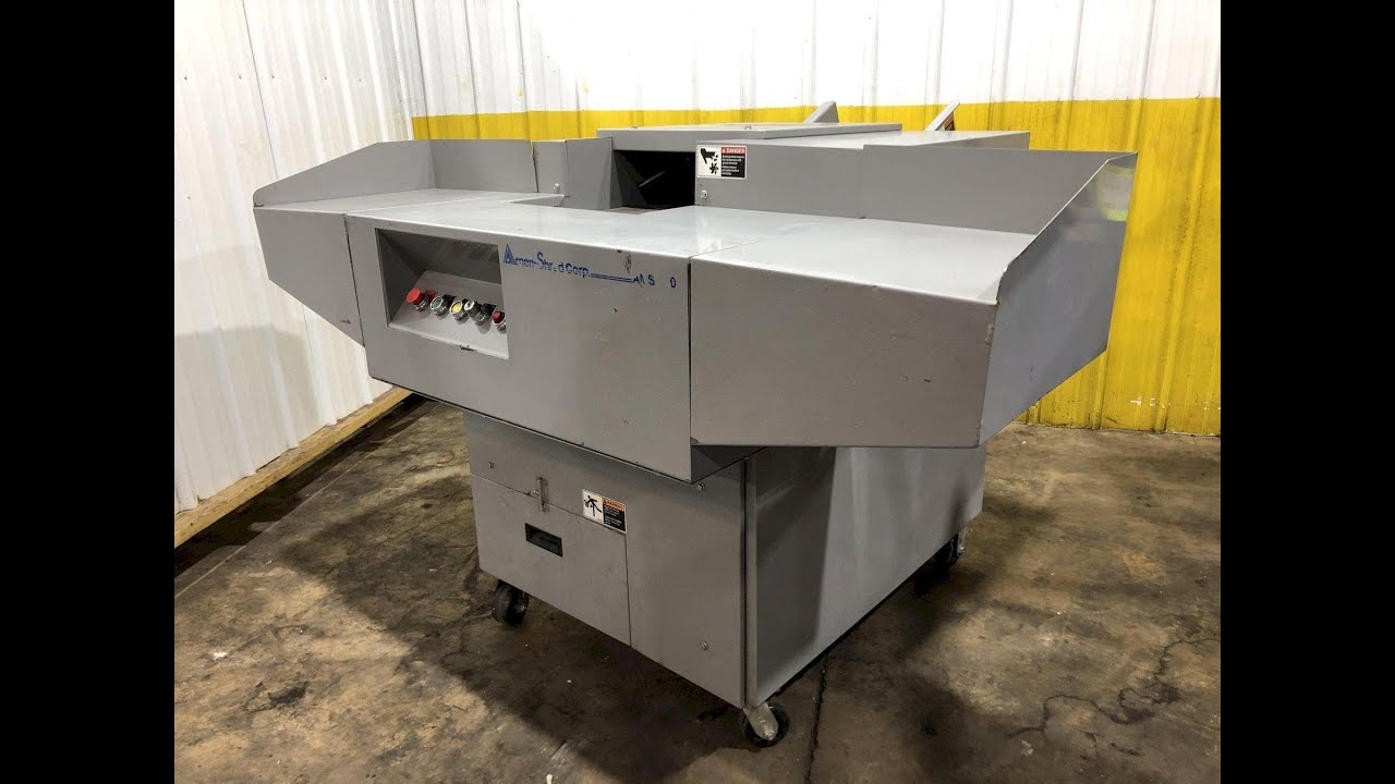 AMERI-SHRED AMS-750 INDUSTRIAL PAPER SHREDDER: STOCK #180797 - YouTube
