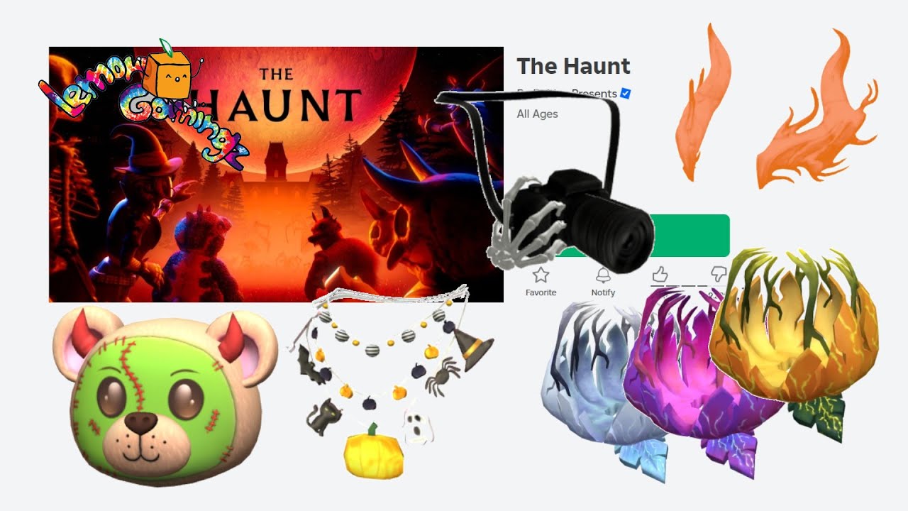 【鬼氣森森 / The Haunt】活動介紹，和如何拿免費 UGC "幽靈角, 相機, 項鍊, 泰迪熊與 Admin / Dev / Star ...