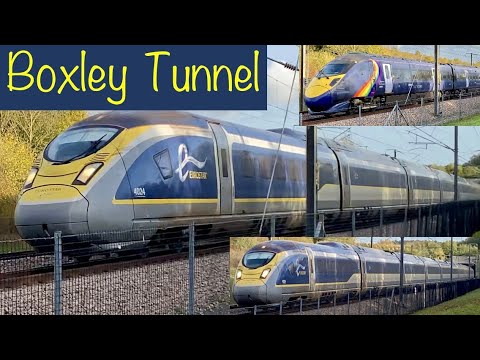 Trains at: Boxley Tunnel, HS1, 28/10/2022 | Boom Trainspots - YouTube