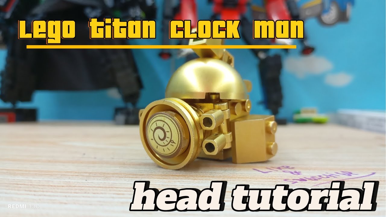 lego titan clock man head tutorial #lego #skibiditoilet - YouTube