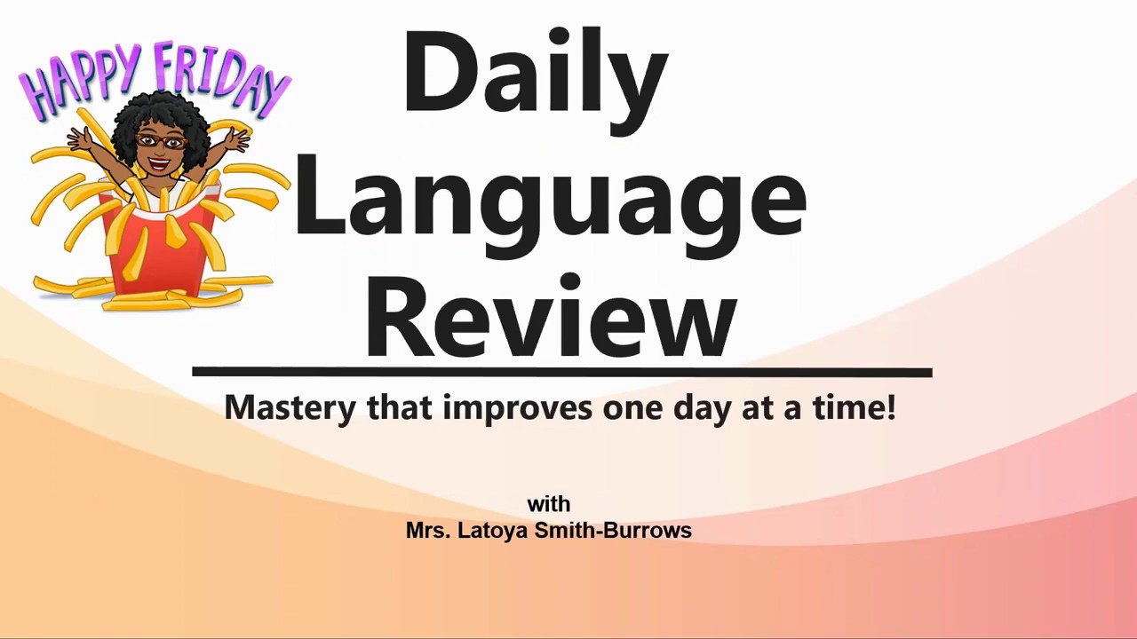Daily Language Review - YouTube