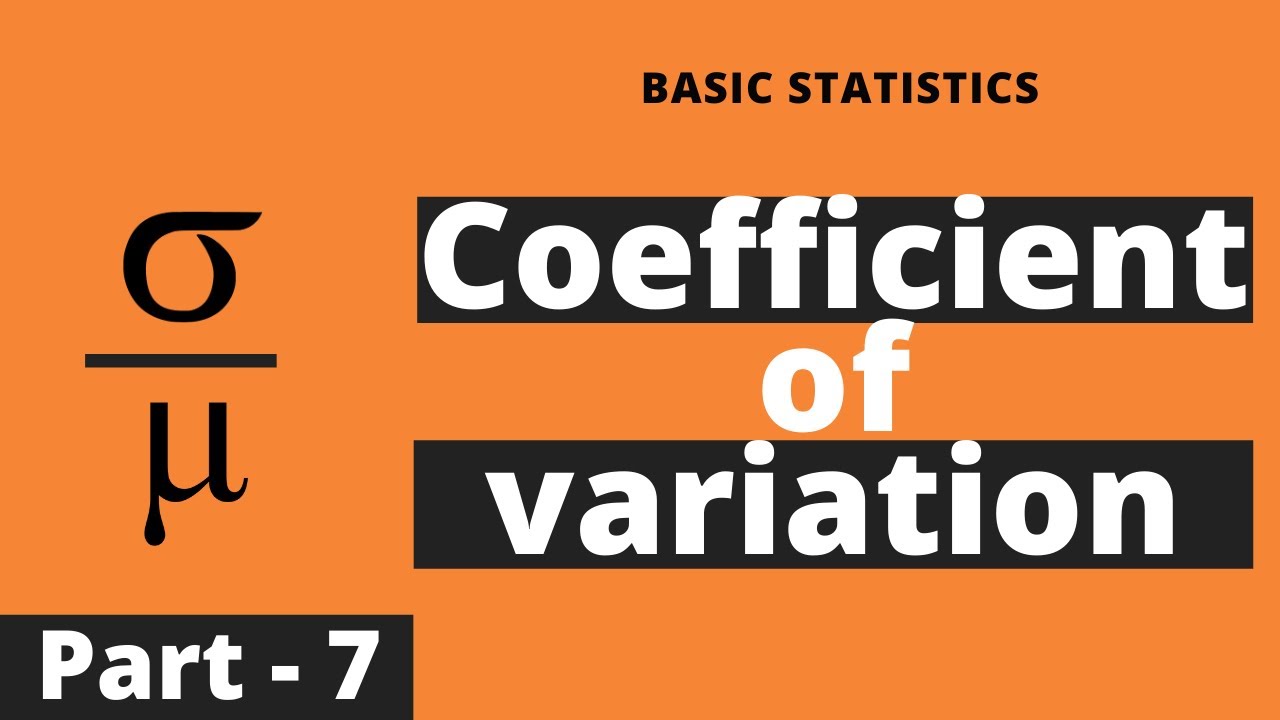 How to Calculate Coefficient of variation | Statistics | Urdu | Hindi ...