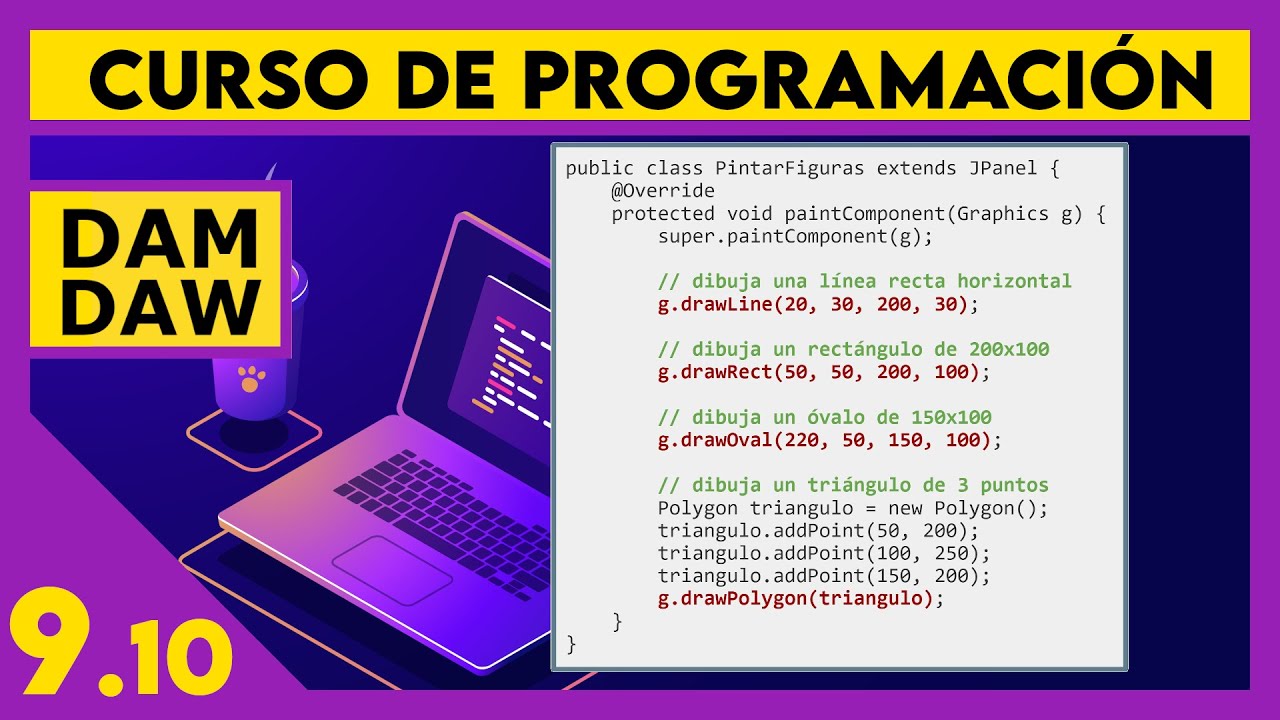 JAVA Swing: Clase Graphics ☕ DAM - DAW - YouTube