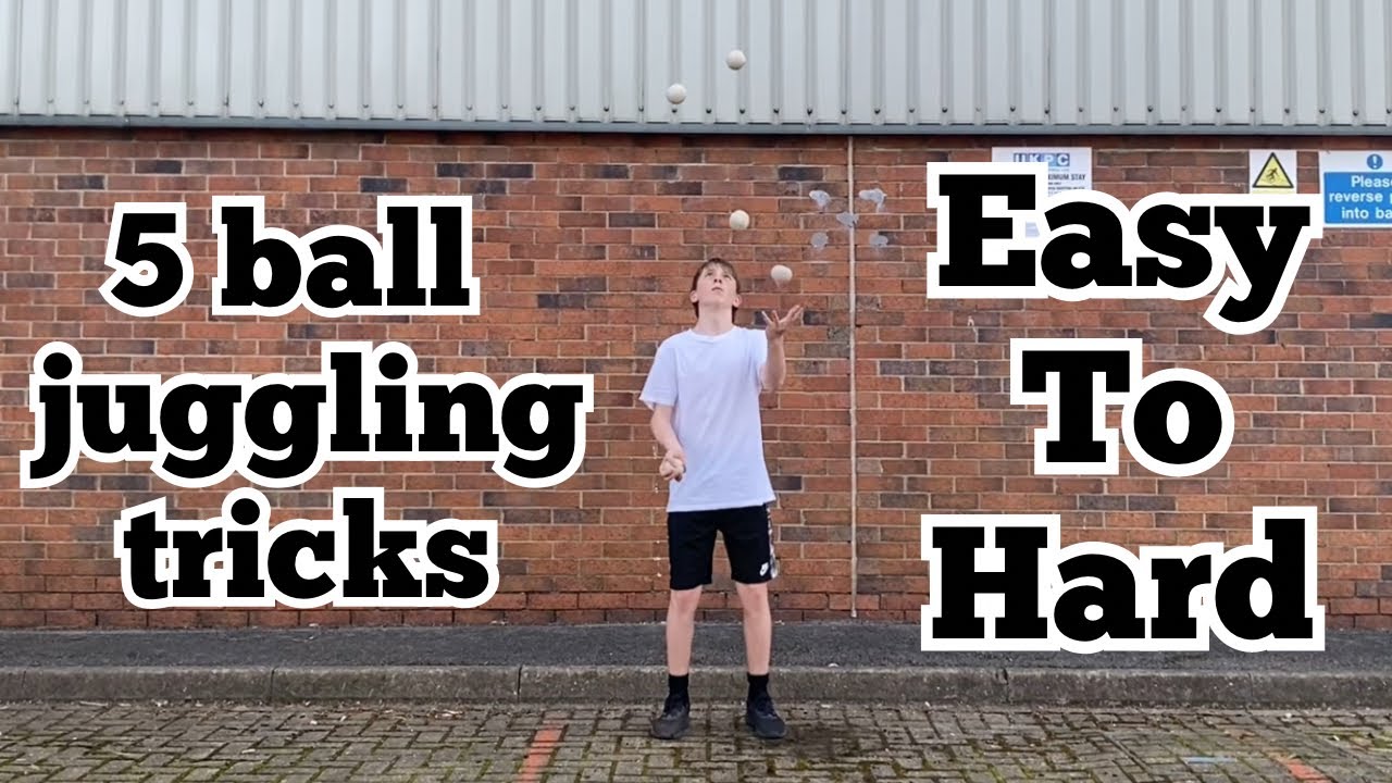 5 ball JUGGLING Tricks (Easy To Hard) - YouTube