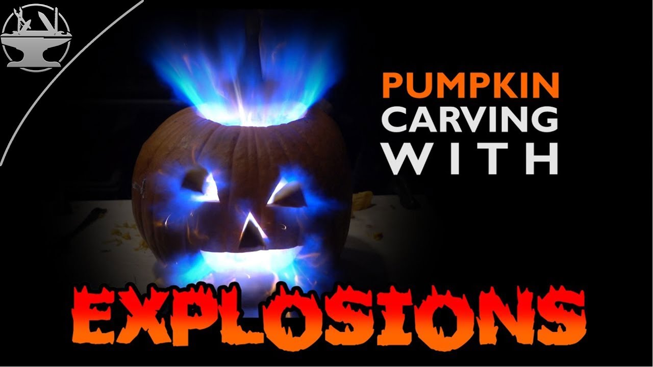 Pumpkin Carving with EXPLOSIONS - YouTube