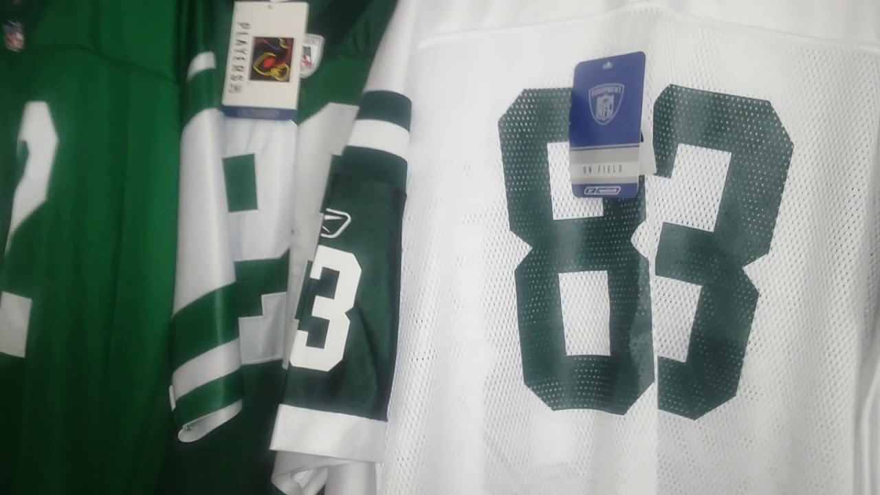 NEW YORK JETS HOME AWAY THROWBACK RETAIL AUTHENTIC PREMIER REPLICA ...