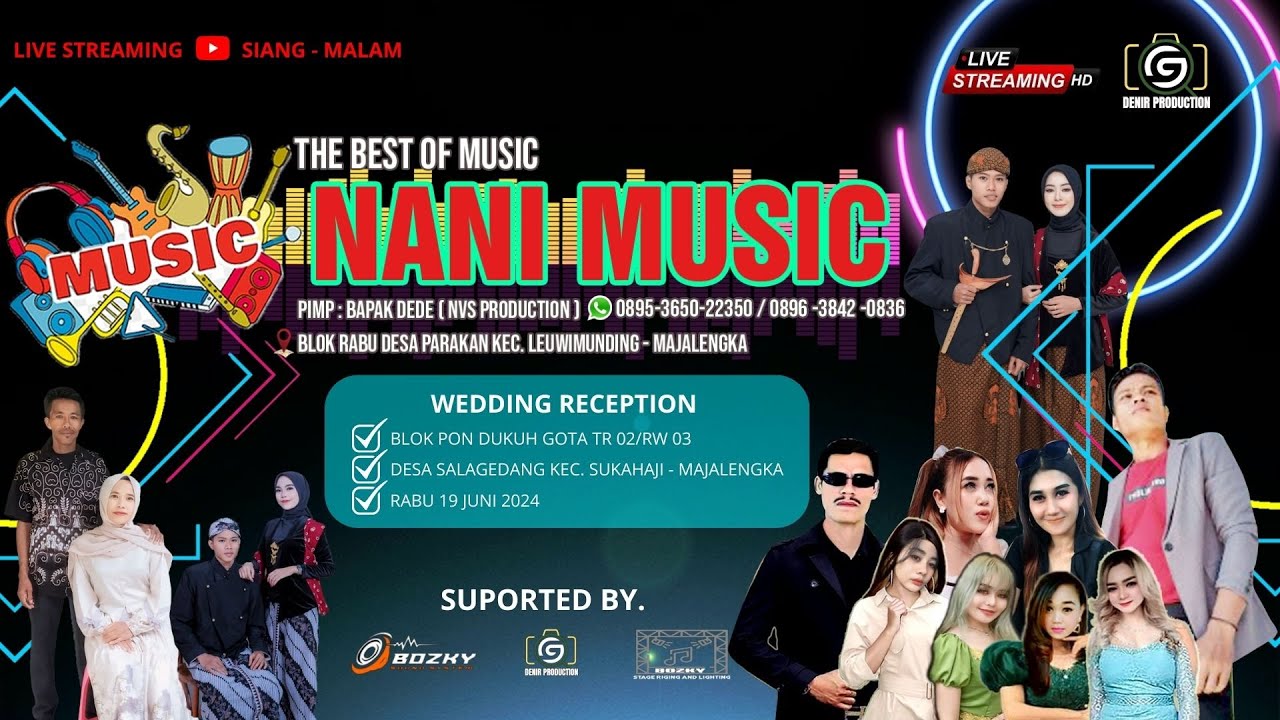 LIVE STREAMING NANI MUSIC SEASON MALAM || BUDIMAN & DILA NURFADILAH ...