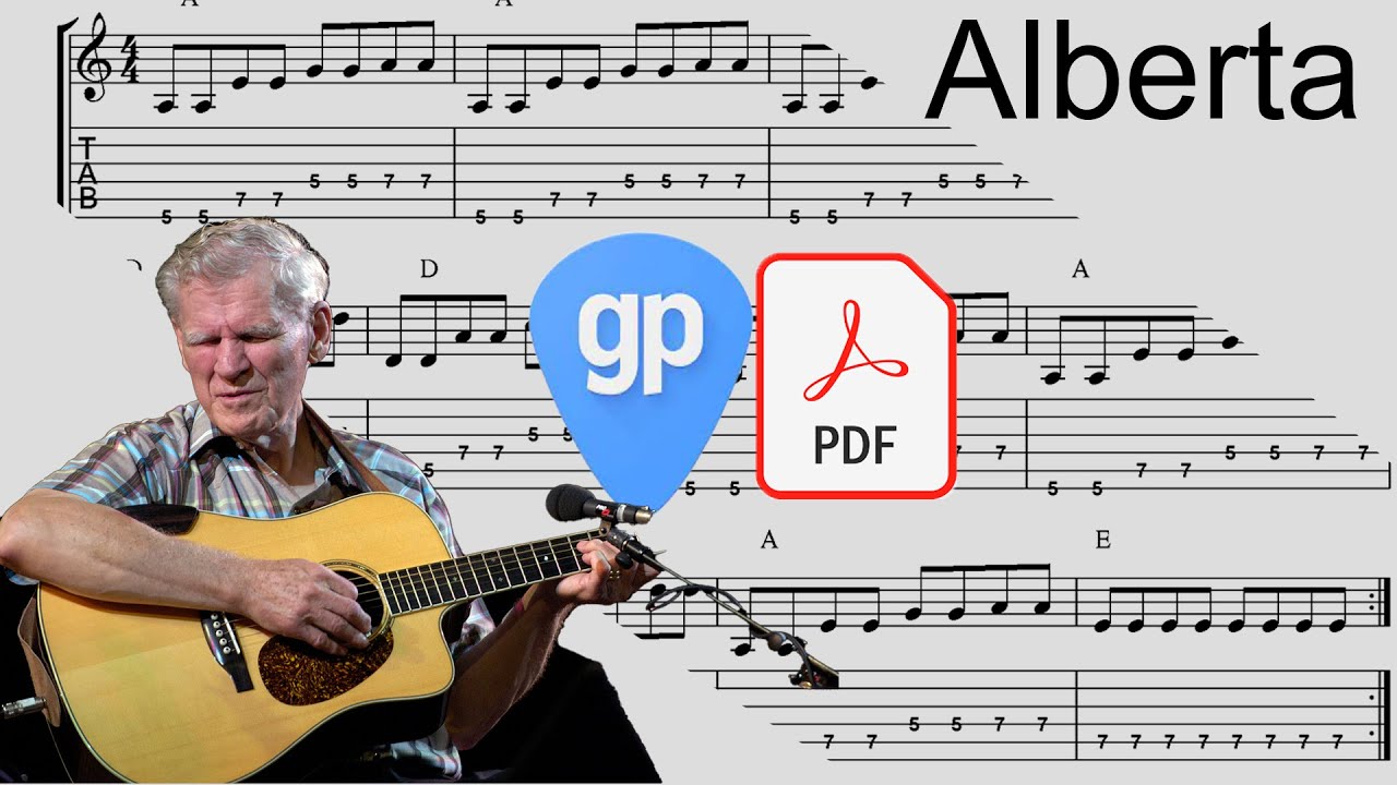 Doc Watson - Alberta Guitar Tabs [TABS] - YouTube