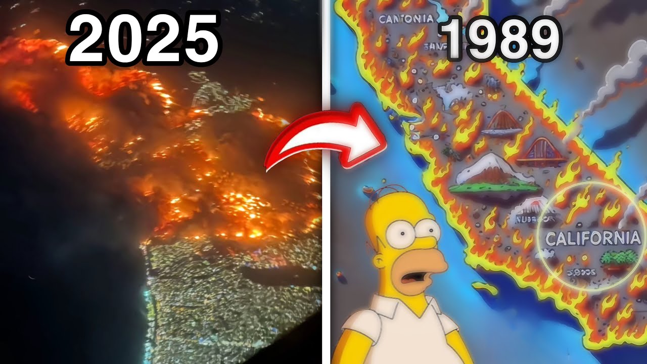 Los Angeles Wildfire 2025 PREDICTED by The SIMPSONS *THIS IS CRAZY ...