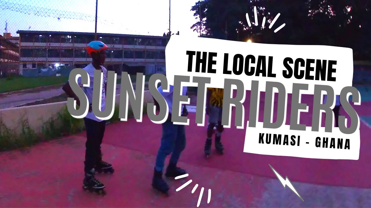 Sundown Session with the Locals - Inline Skating in Kumasi Ghana - YouTube