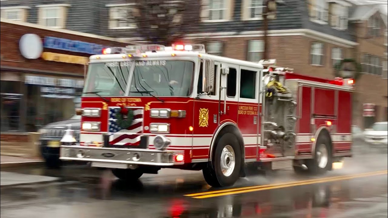 Totowa NJ Fire Department Engine 972 Lincoln Fire Co #2 Responding on ...