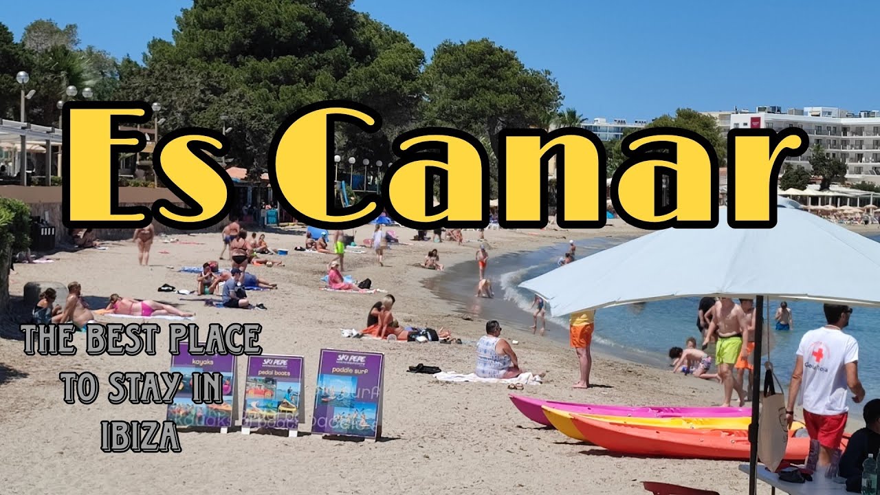 Es Canar Ibiza Walk Tour Day &Night Footage| Top Tourist Destination ...