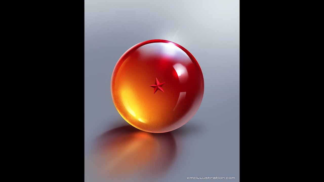Speedpaint - Dragon ball glass texture - cmcillustration.com - YouTube