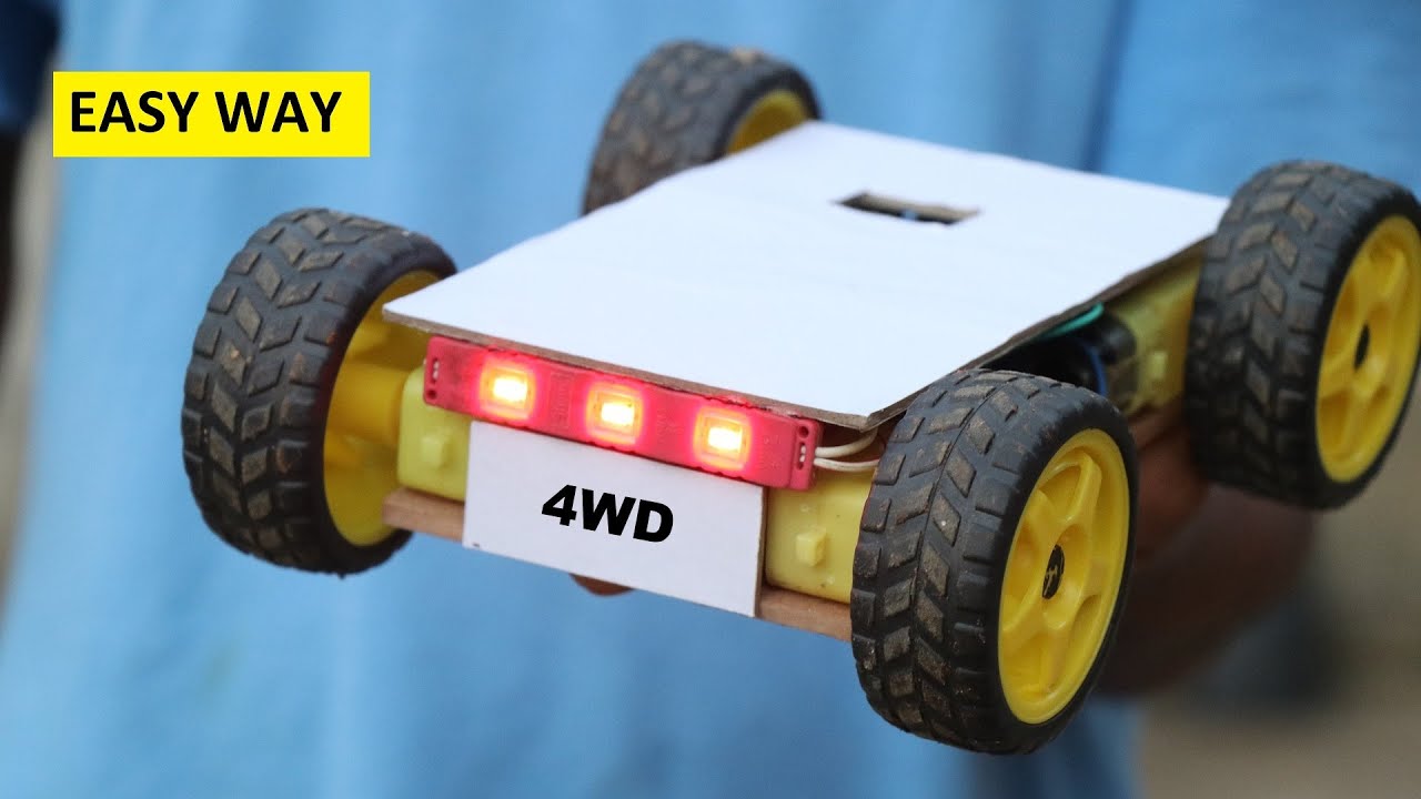 How To Make Smartphone Controlled Car At Home | Science Project Ideas ...