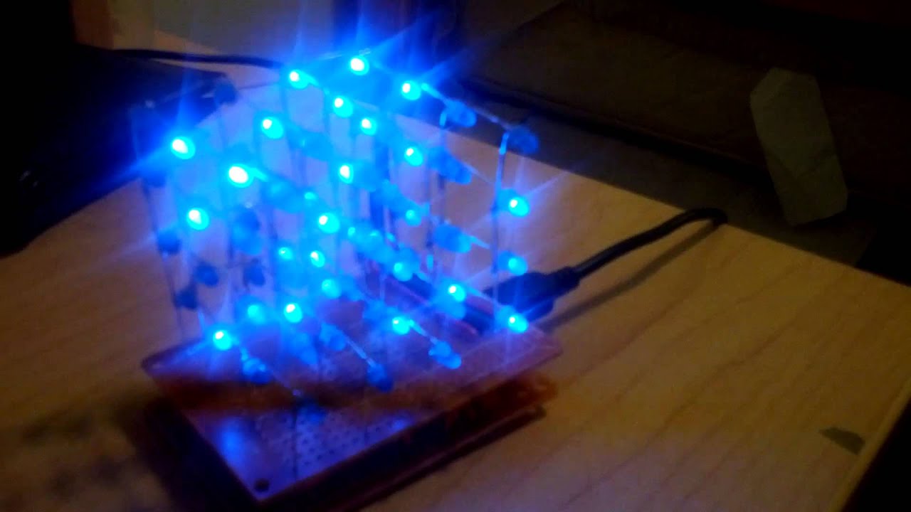 Arduino Project 4x4x4 Led Cube Driver Youtube